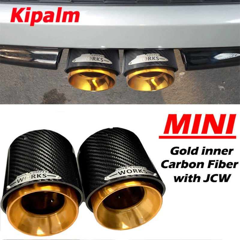 MINI JCW Carbon Fiber Exhaust Tips for R50 R53 R55 R56 F54 F56 F57 F60