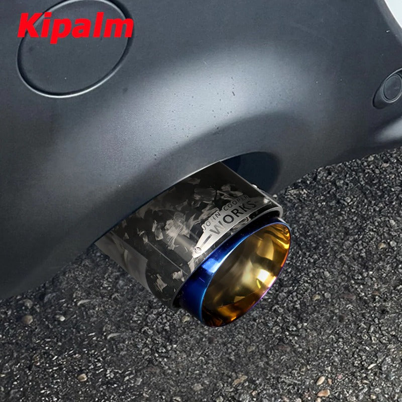 MINI Cooper Exhaust Tips JCW Forged Carbon Fiber Muffler Pipe