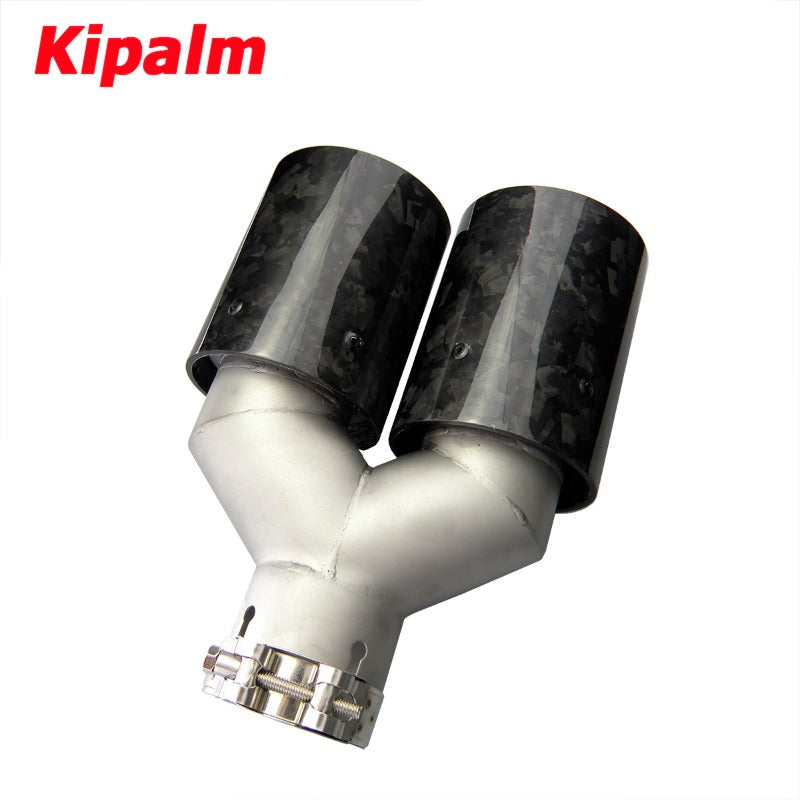 BMW M Performance Style Dual End Carbon Fiber Exhaust Muffler Pipe